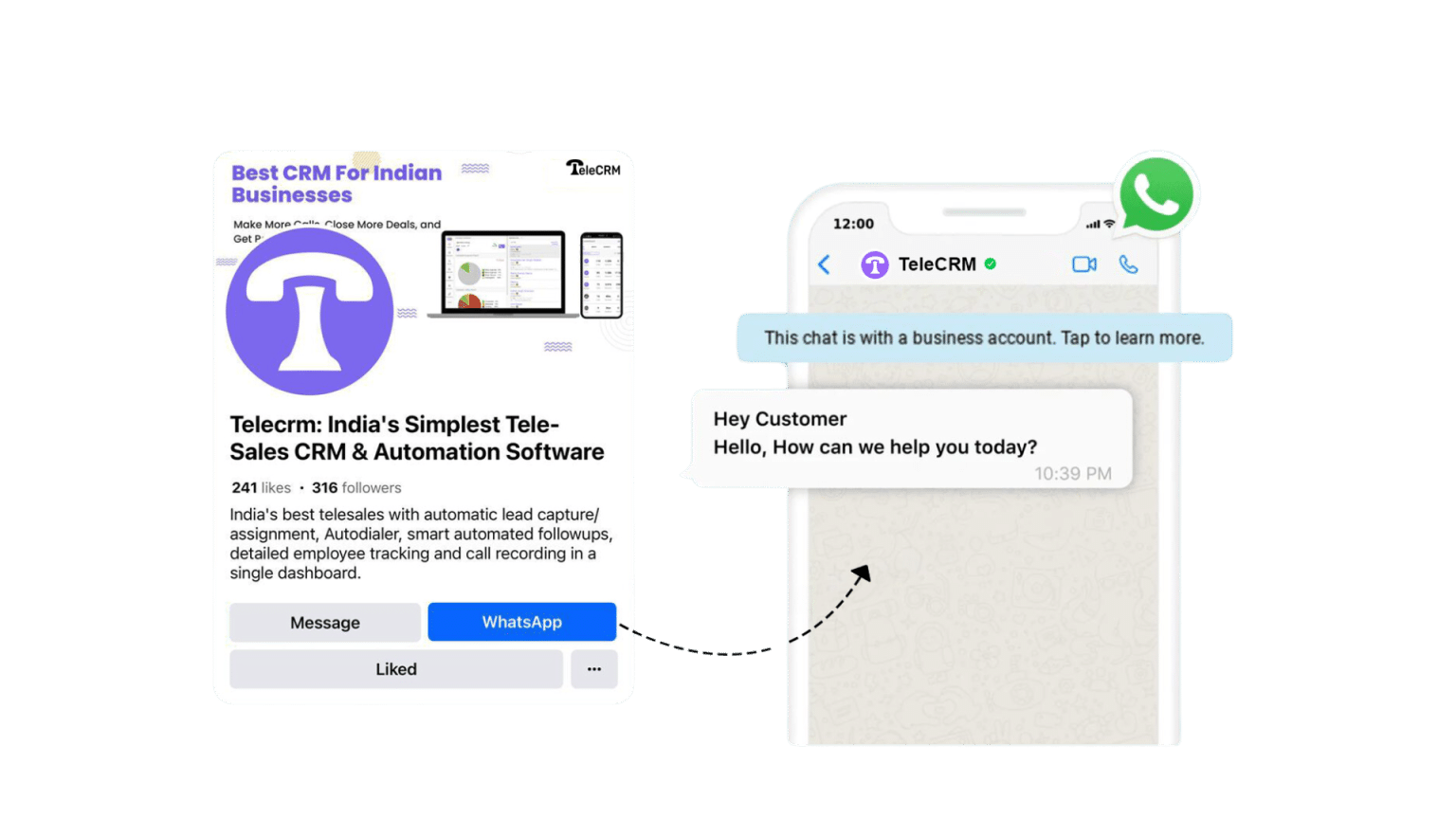 How to Add WhatsApp Button on Facebook Page in 5 mins [2024]